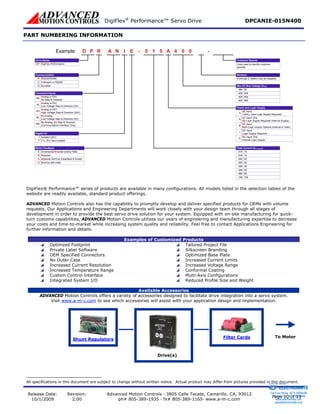 Advanced motion controls dpcanie 015n400 | PDF