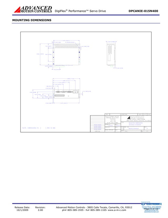 Advanced motion controls dpcanie 015n400 | PDF