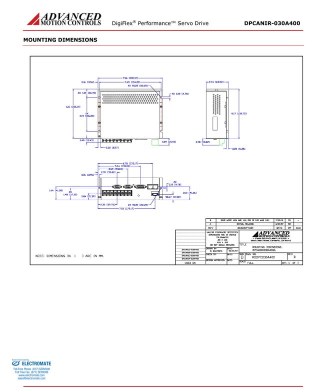 Advanced motion controls dpcanir 030a400 | PDF