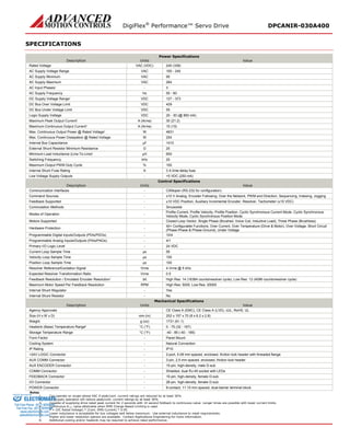 Advanced motion controls dpcanir 030a400 | PDF
