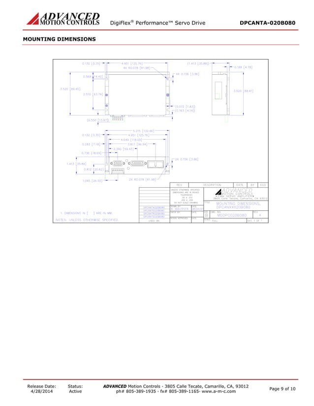 Advanced motion controls dpcanta 020b080 | PDF | Computer Peripherals | Computing