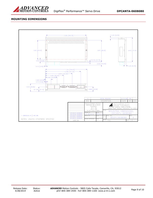 Advanced motion controls dpcanta 060b080 | PDF | Computer Peripherals | Computing