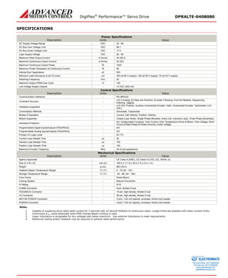 Advanced motion controls dpralte 040b080 | PDF