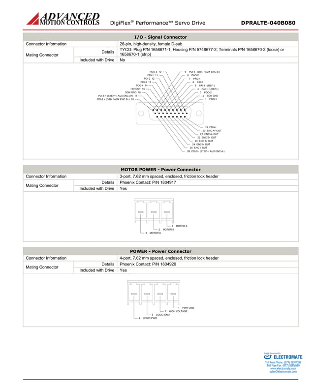 Advanced motion controls dpralte 040b080 | PDF