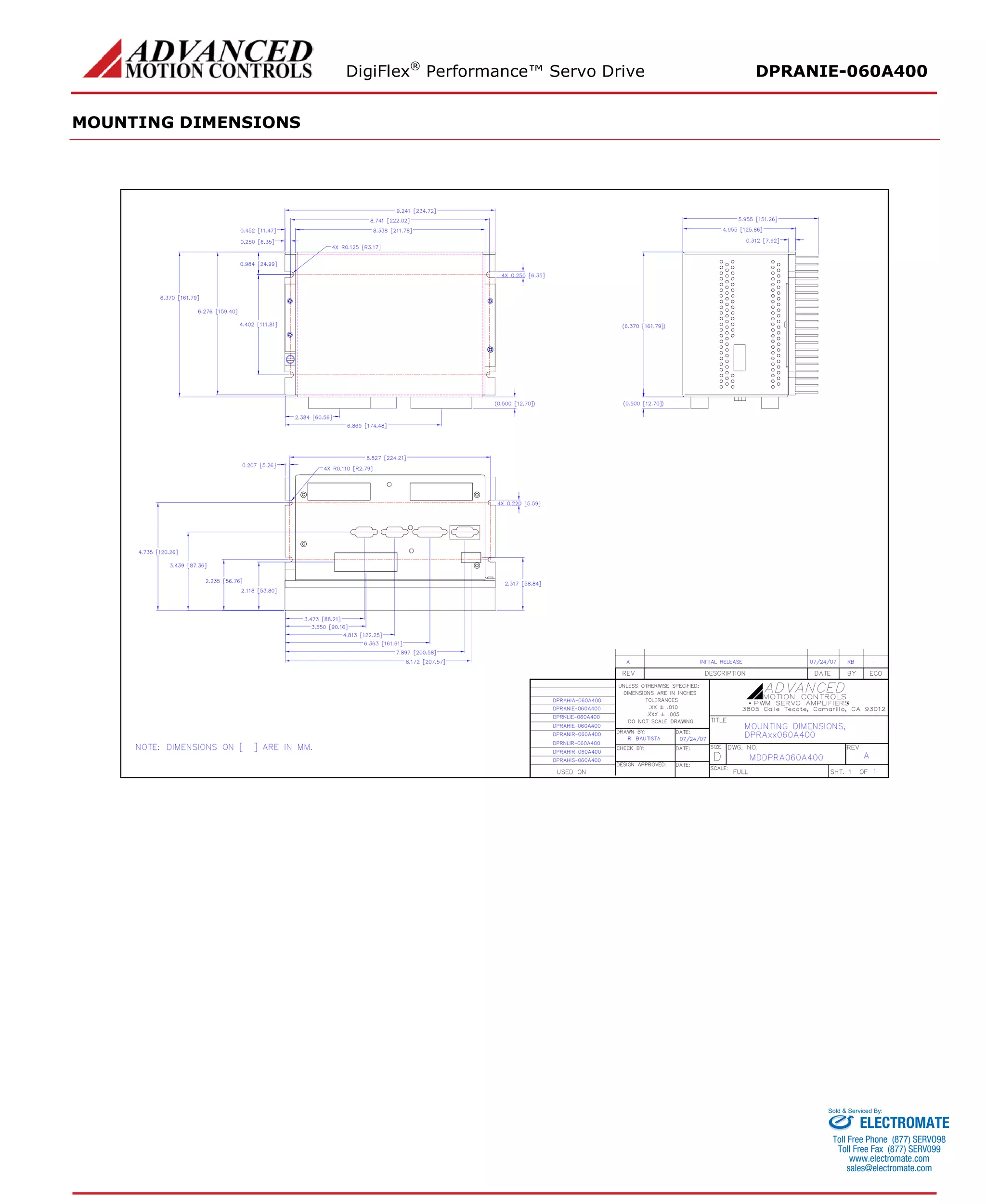 Advanced motion controls dpranie 060a400 | PDF