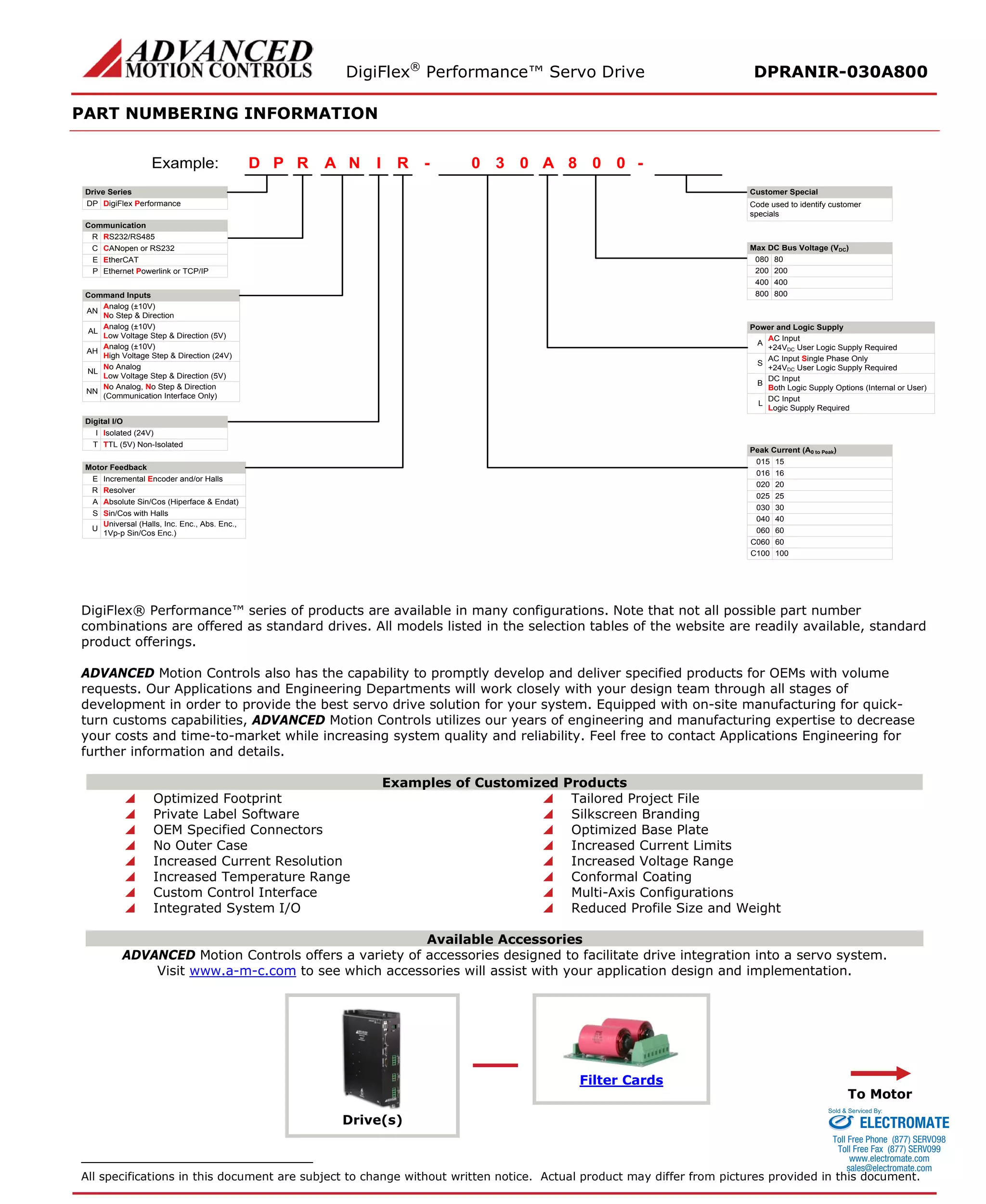 Advanced motion controls dpranir 030a800 | PDF