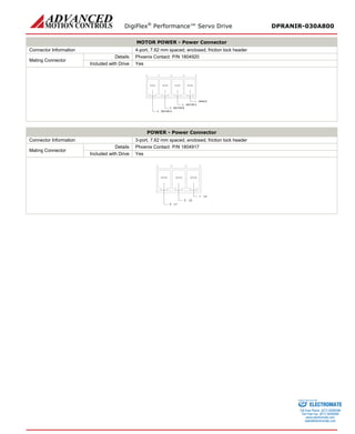 Advanced motion controls dpranir 030a800 | PDF | Computer Peripherals | Computing