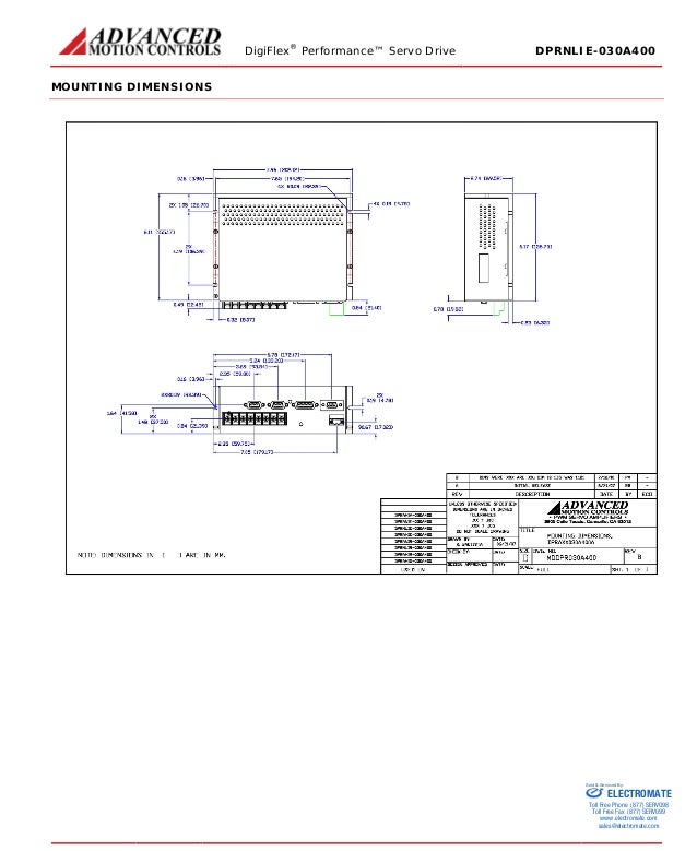 Advanced motion controls dprnlie 030a400