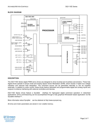 Advanced motion controls dq111ee15a40nac | PDF