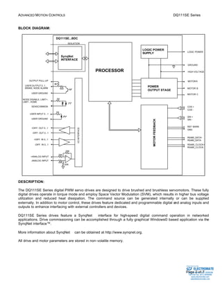 Advanced motion controls dq111se40a8bdc | PDF