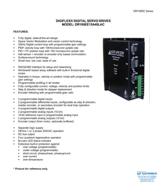Advanced motion controls dr100ee15a40lac | PDF | Computer Peripherals | Computing