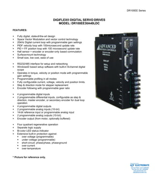 Advanced motion controls dr100ee30a40ldc | PDF | Computer Peripherals | Computing