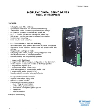 Advanced motion controls dr100ee40a8bdc | PDF