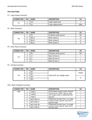 Advanced motion controls dr101ee30a80lac | PDF