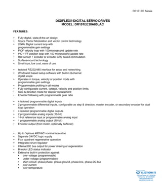 Advanced motion controls dr101ee30a80lac | PDF