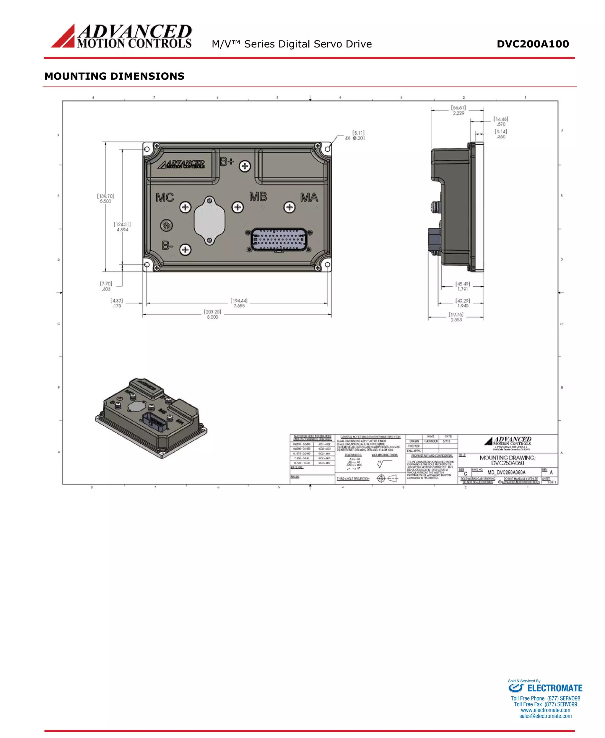 Advanced motion controls dvc200a100 | PDF | Radio Control | Hobbies & Interests