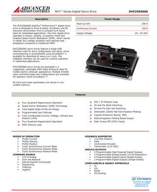 Advanced motion controls dvc250a060 | PDF | Radio Control | Hobbies ...