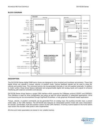 Advanced motion controls dx15co8 | PDF