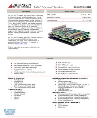 Advanced motion controls dzcantu 020b200 | PDF | Computer Peripherals | Computing