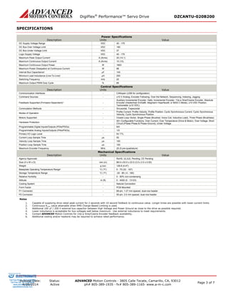 Advanced motion controls dzcantu 020b200 | PDF | Computer Peripherals | Computing