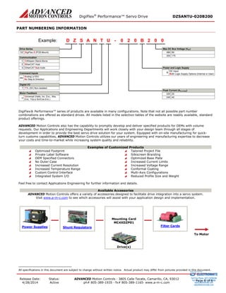 Advanced motion controls dzsantu 020b200 | PDF