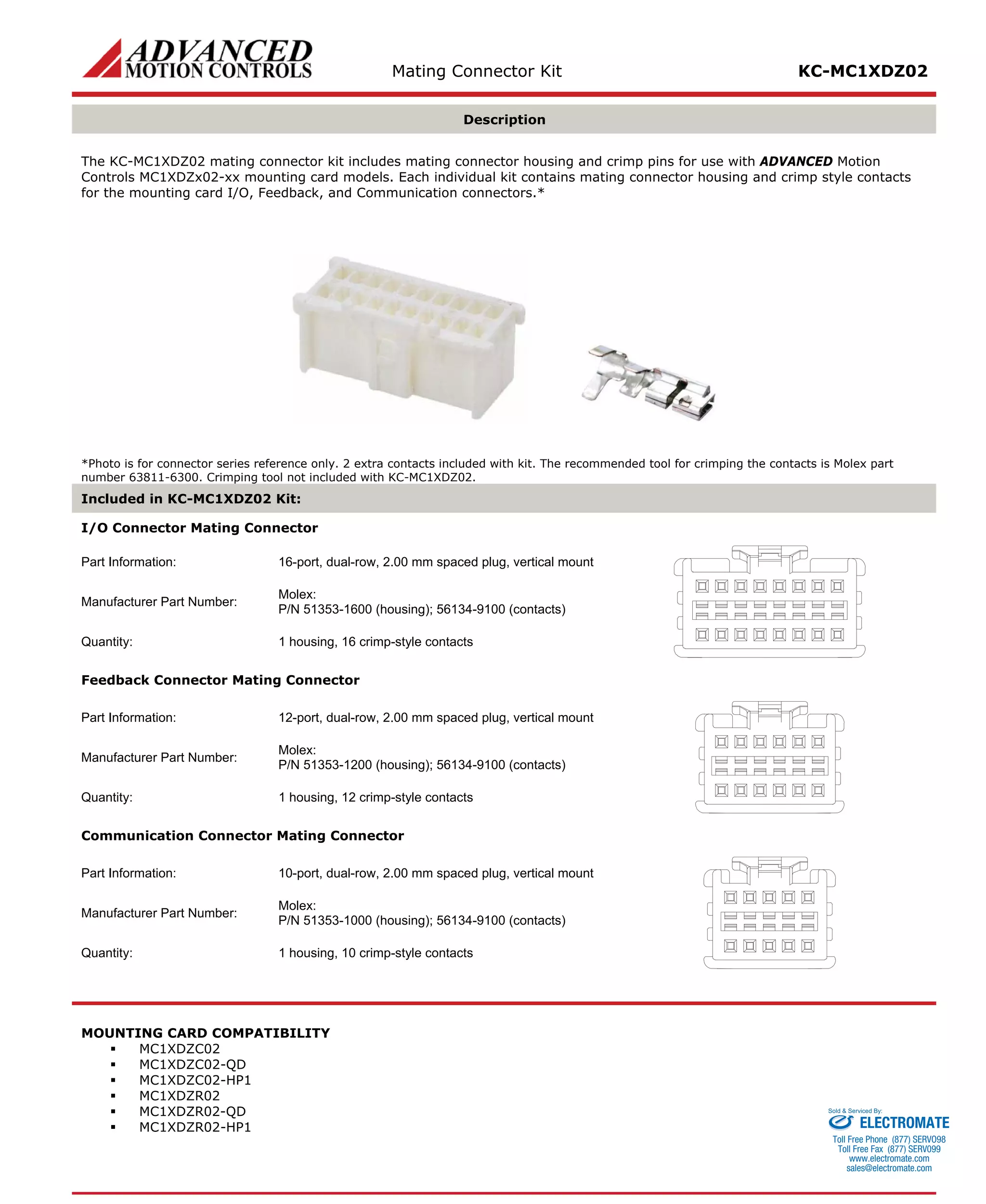 Advanced motion controls kc mc1xdz02 | PDF