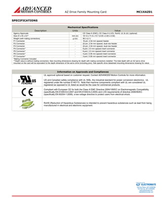 Advanced motion controls mc1xaz01 | PDF