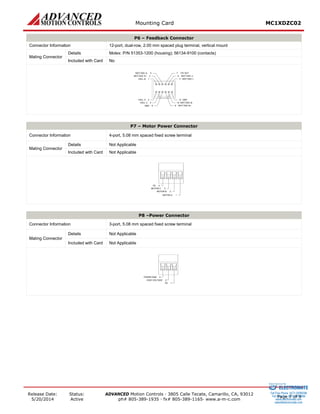 Advanced motion controls mc1xdzc02 | PDF