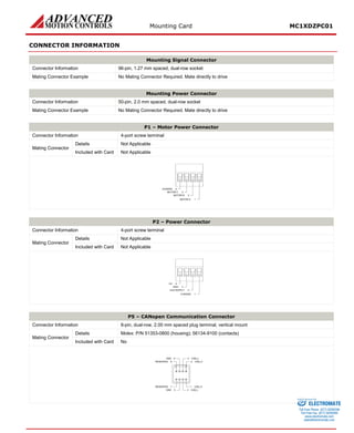 Advanced motion controls mc1xdzpc01 | PDF