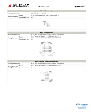 Advanced motion controls mc1xdzpc01 | PDF