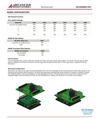 Advanced motion controls mc1xdzr02 hp1 | PDF