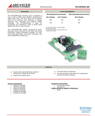 Advanced motion controls mc1xdzr02 qd | PDF