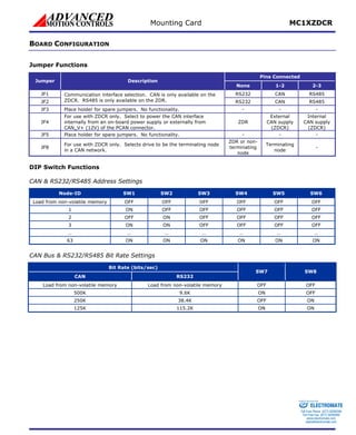 Advanced motion controls mc1xzdcr | PDF | Computer Peripherals | Computing
