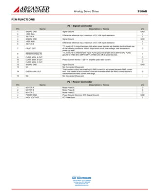 Advanced motion controls s16a8 | PDF | Computer Peripherals | Computing