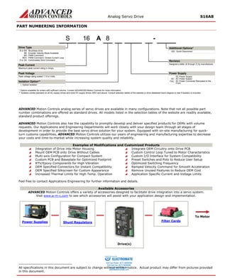 Advanced motion controls s16a8 | PDF | Computer Peripherals | Computing