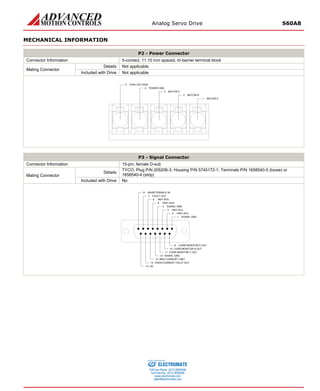Advanced motion controls s60a8 | PDF