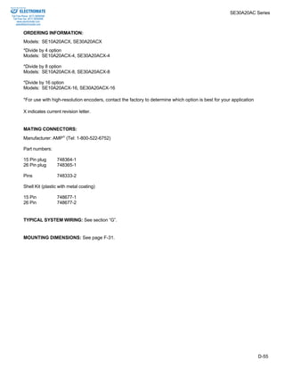 Advanced motion controls se10a20ac | PDF