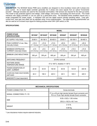 Advanced motion controls se30a8 | PDF