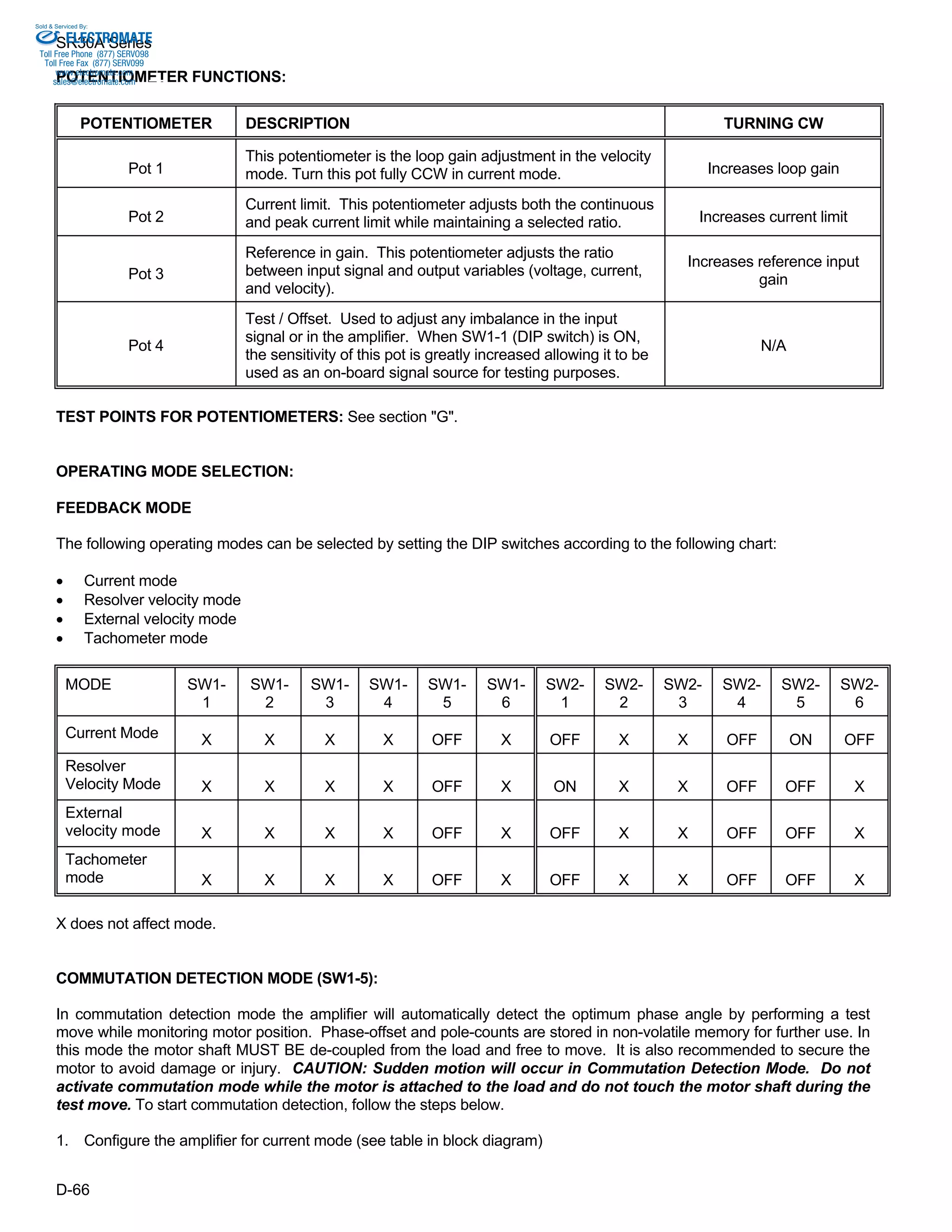 Advanced motion controls sr10a40 | PDF
