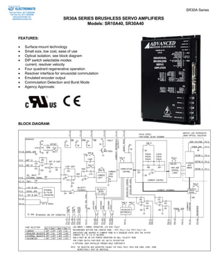 Advanced motion controls sr10a40 | PDF