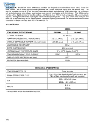 Advanced motion controls sr10a40 | PDF