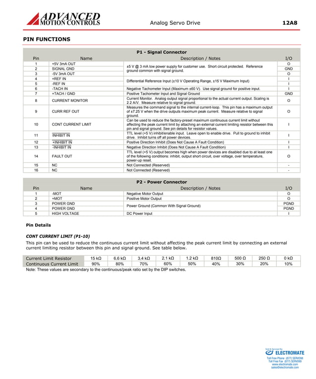 Advanced motions controls 12a8 | PDF | Computer Peripherals | Computing