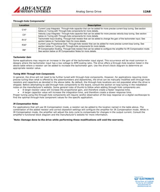 Advanced motions controls 12a8 | PDF