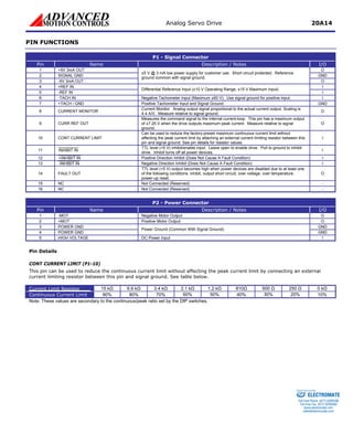 Advanced motions controls 20a14 | PDF
