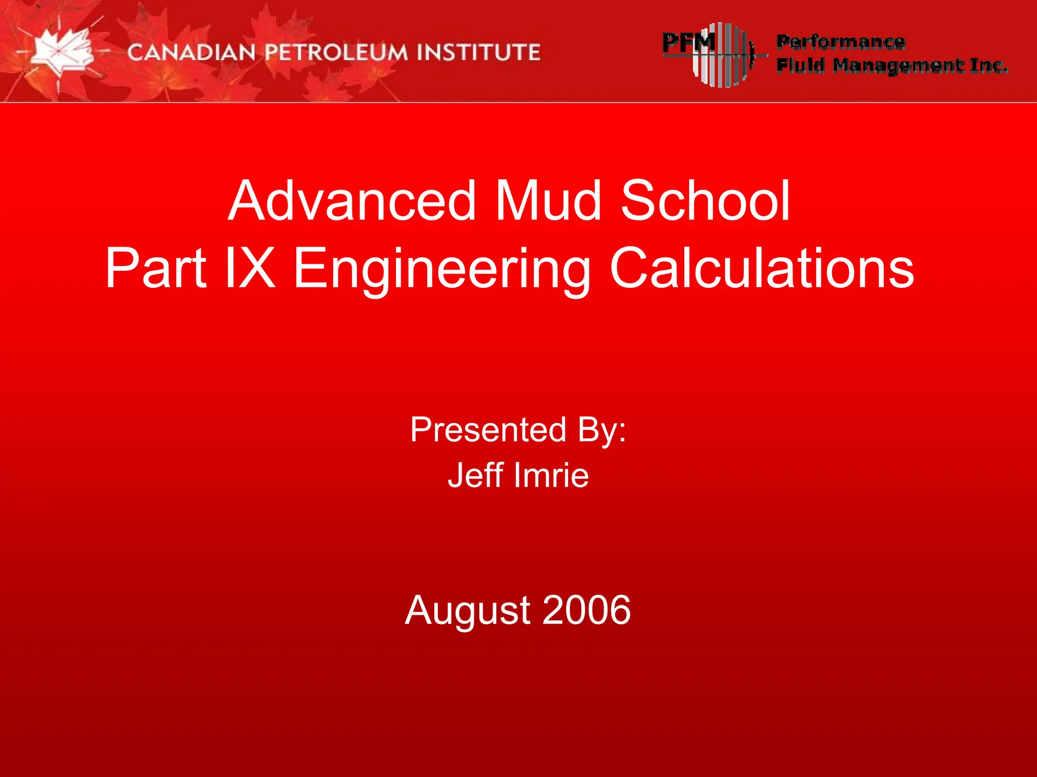 Advanced Mud Engineering calculations .pdf