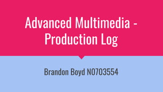 Advanced MultiMedia | PPT