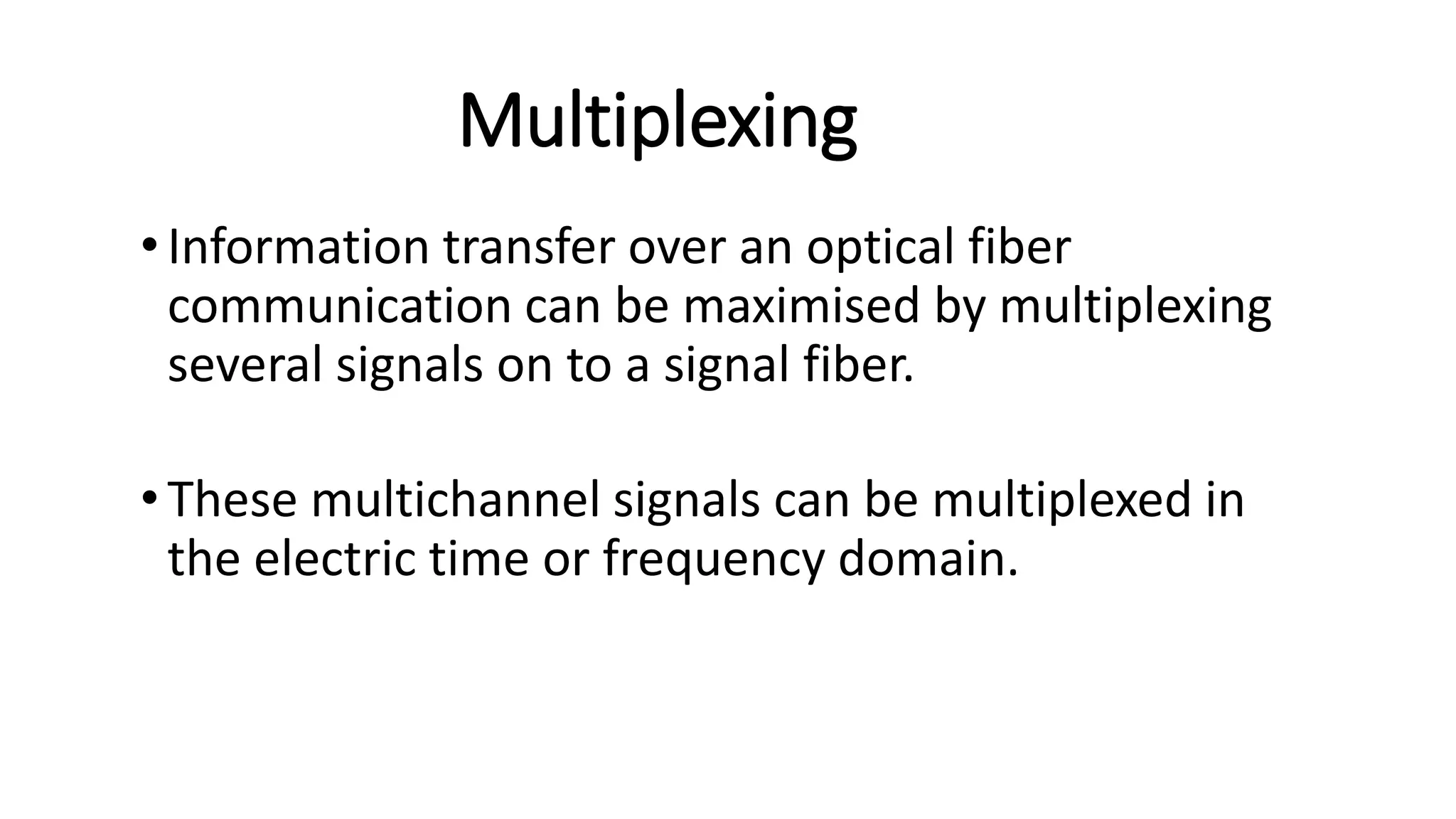 Advanced multiplexing technology | PPTX