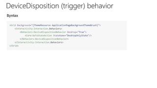Advanced MVVM Windows UWP apps with Template 10 | PPTX | Web Design and HTML | Internet
