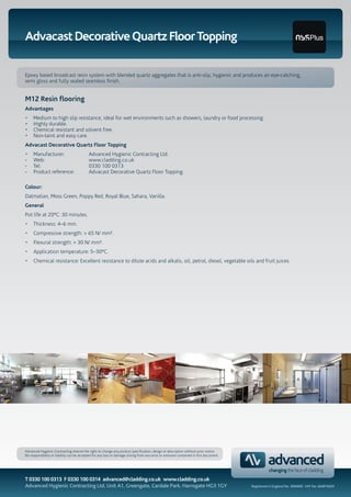 Advanced nbs quartz_topping | PDF