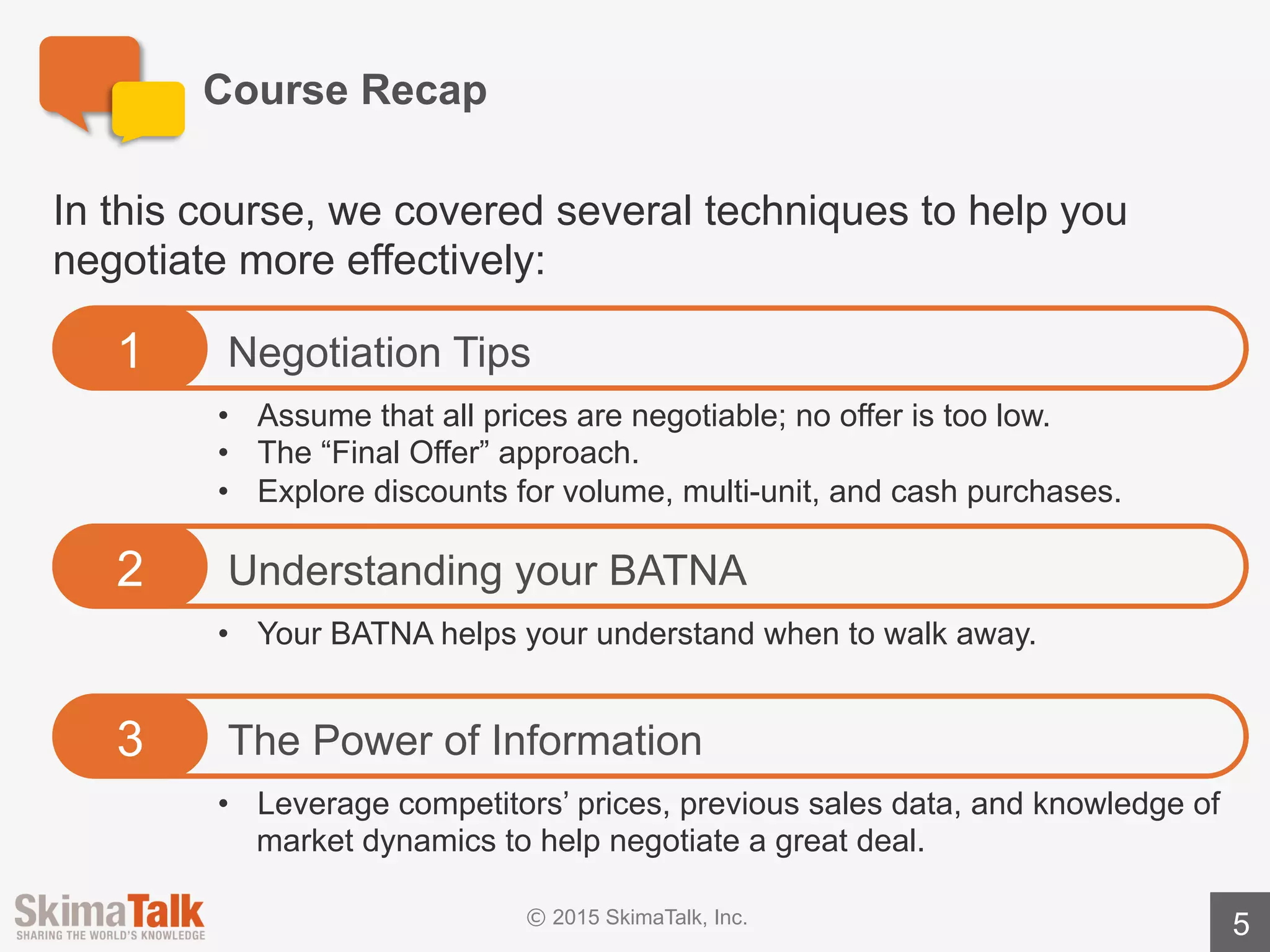 Negotiation Skills Lesson 5 Ppt